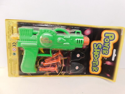 Vintage Power Shooter Gun Soft Bullets and Targets Set | eBay
