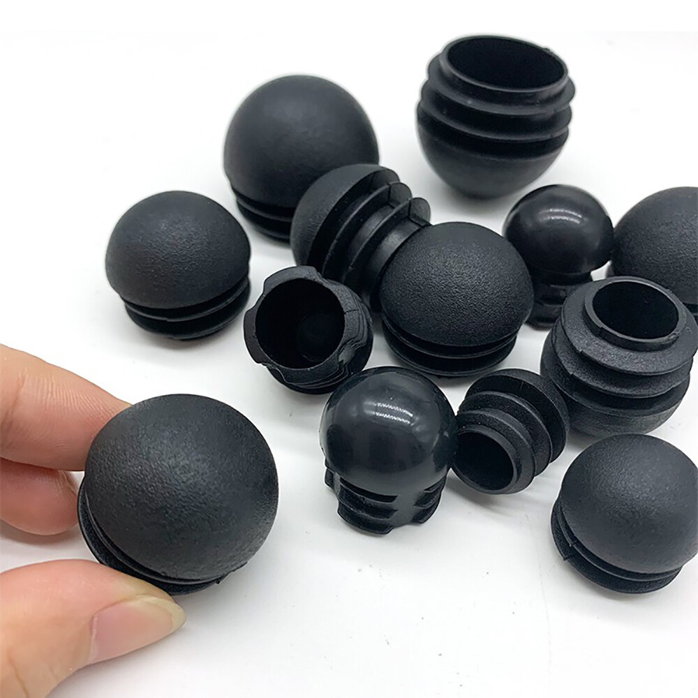 Black Spherical Tube Inner Plug 16-32mm Domed Round Plastic Pipe ...