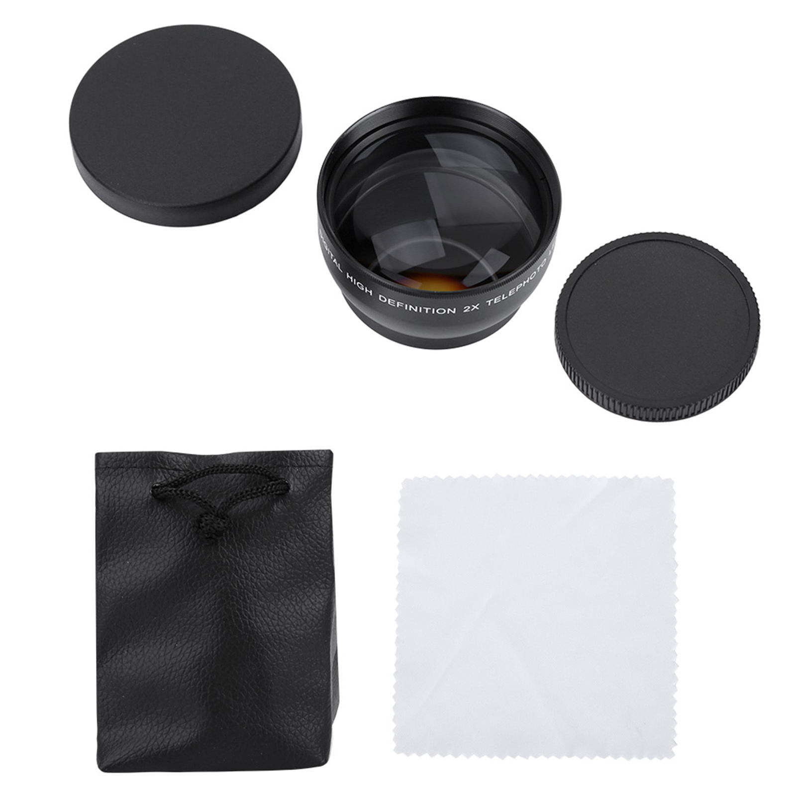 52mm 2X Camera Lens Magnification HD Tele Converter Telephoto Lens For ...