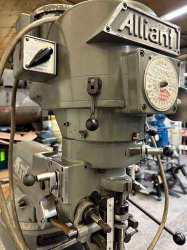 ALLIANT VERTICAL MILLING MACHINE 42VC VARIABLE SPEED 42" X 9" WORKBENCH ...