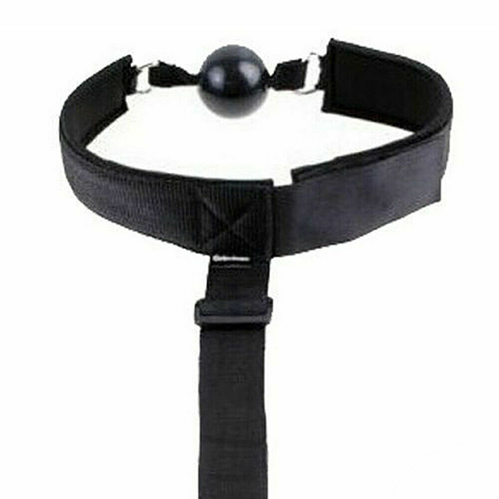 bdsm Neck Hand Ankle Handcuff Mouth Ball Restraint Cuffs Adult Sex Toy ...