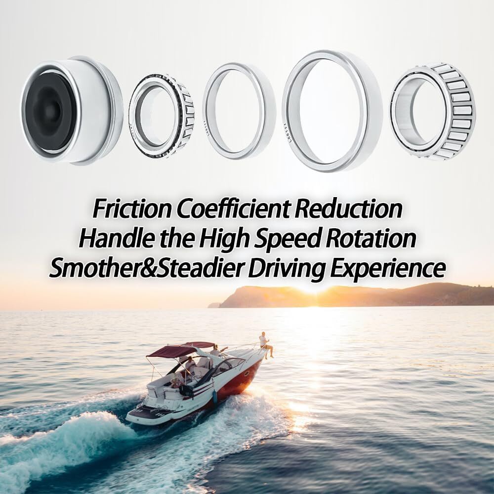 Trailer Wheel Hub Bearings Kits L44649 L68149 for 3500lb 10-19 Spindles ...