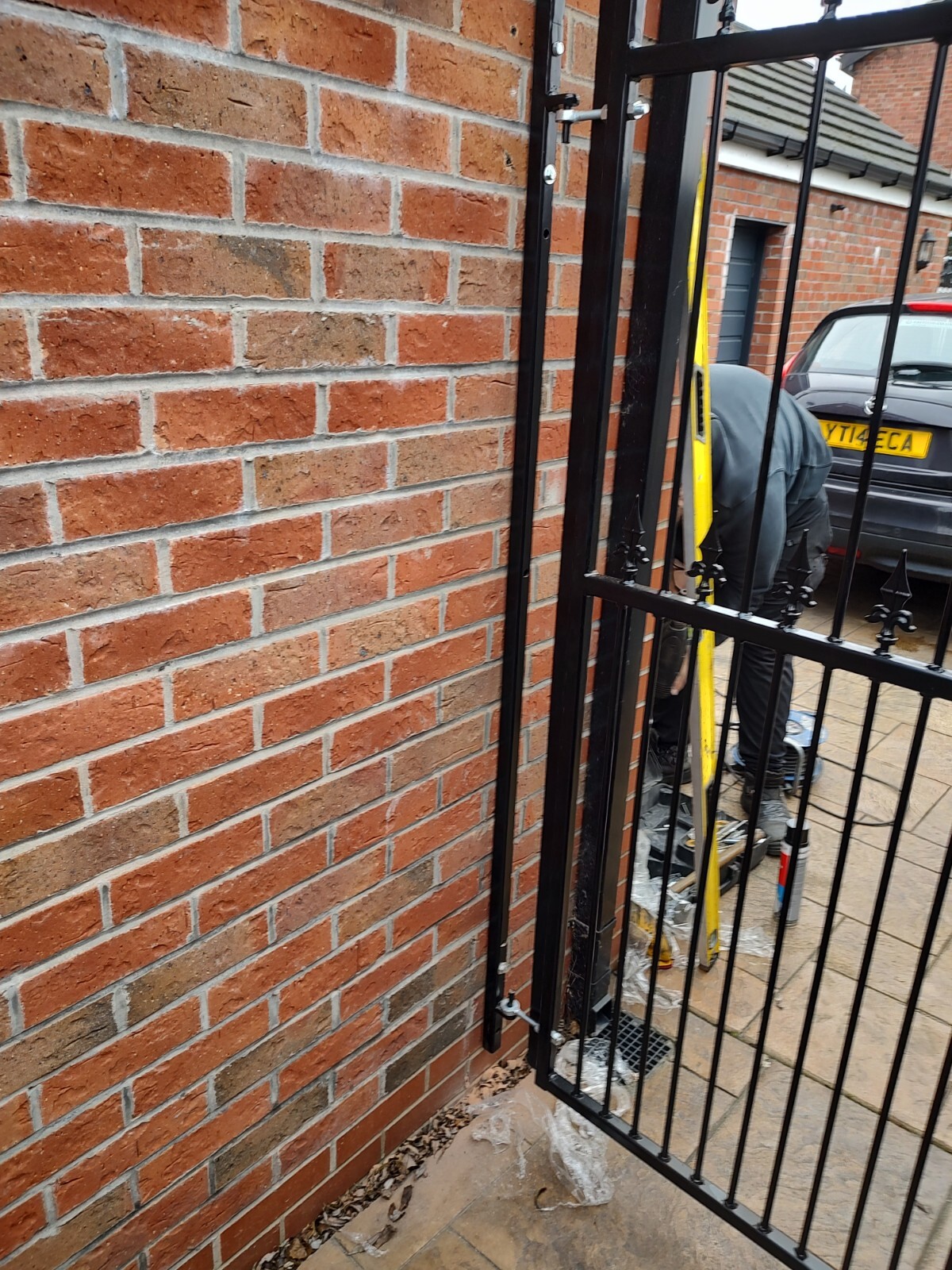 SIDE GATE, PEDESTRIAN GATE, METAL GATE WITH LOCINOX KEY LOCK AND SLIDE ...