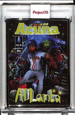 2021 TOPPS PROJECT 70 #366 RONALD ACUNA JR BY DJ SKEE P70 AP SILVER ...