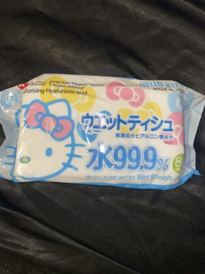 Sanrio Hello Kitty Wet Wipes Hyalronic Acid Tissue Refill Sealed | eBay