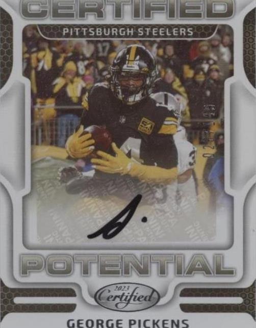 2023 Panini Certified - Certified Potential Signatures George Pickens # ...