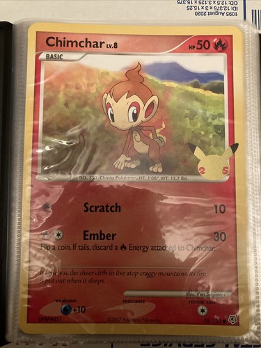 x30 Pokemon TCG JUMBO Chimchar First Partner 25th Anniversary ...