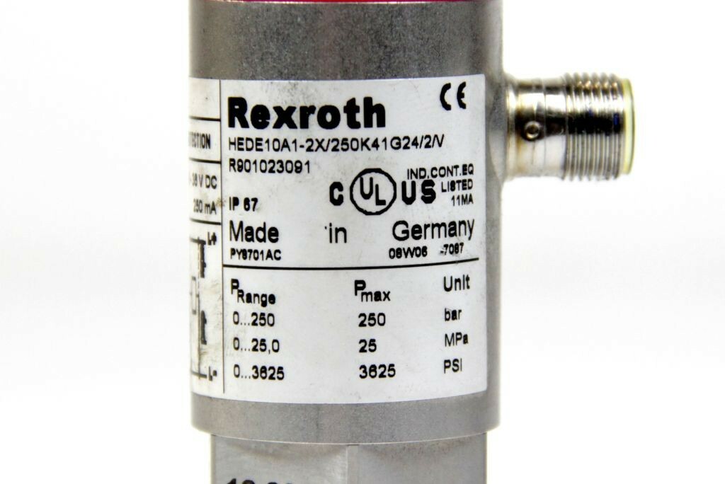 REXROTH HEDE10A1 Druckschalter Drucksensor pressure sensor 250 bar DC ...