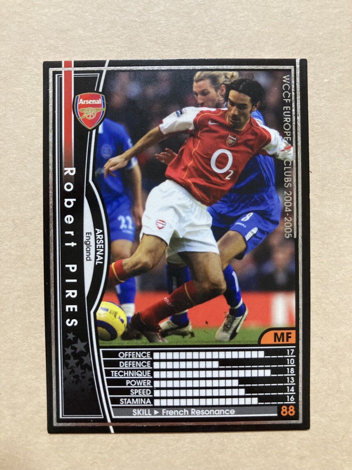 Robert Pires 2004-2005 04-05 Panini WCCF Soccer Card Rare Arsenal | eBay