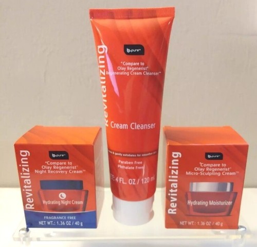 Hydrating Cream Moisturizer Revitalizing Cream Cleanser Lot of 3 ...