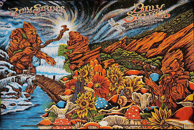 Billy Strings 2022 Red Rocks Uncut AP 24" x 36" Poster, May 12th & 13th ...