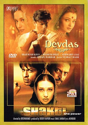 Devdas & Shakti. 2x Bollywood Filme mit Shahrukh Khan. Vanila 2IN1 DVD ...