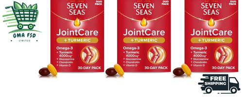 180 x Seven Seas Joint Care Turmeric 4000mg & Omega-3 Tablets ...