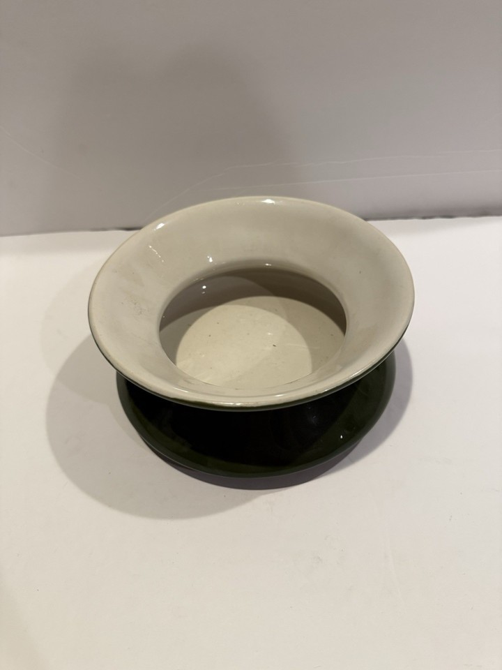 Hall Green and White Spittoon Vintage Stamped on Bottom Hall | eBay