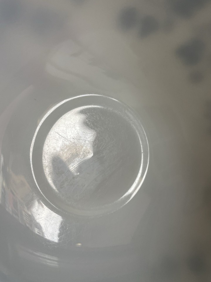 Pyrex 443 Black White Gooseberry 2 1/2 QT quart Cinderella Mixing Bowl ...