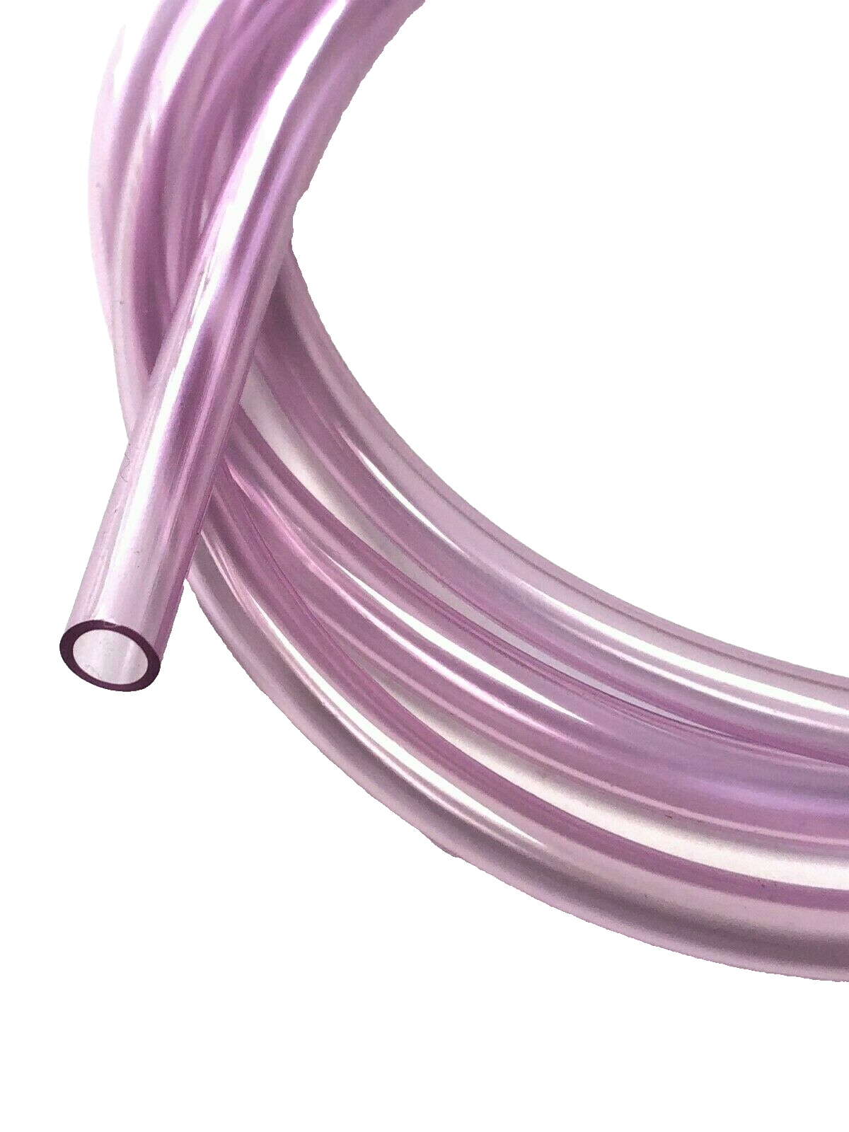 PVC Fuel Pipe 1 Metre of 1/4" 6mm i/d PINK Tint for most Petrol ...