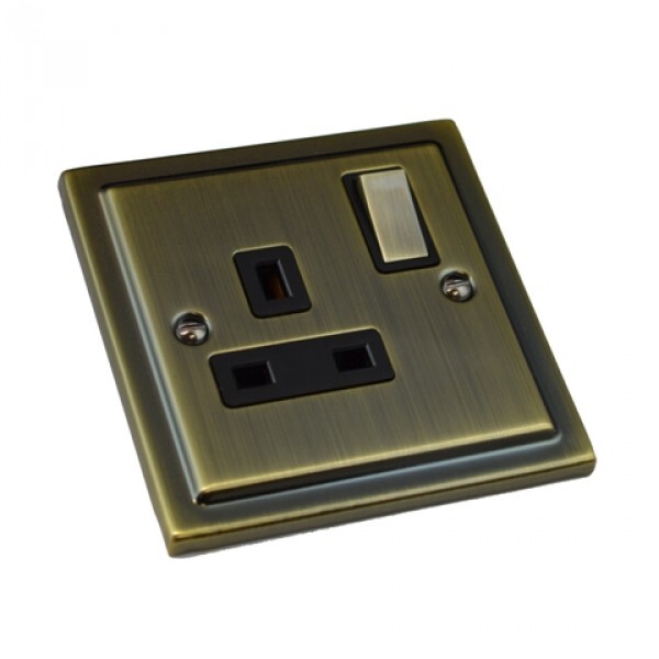 Antique Brass Vintage Stepped Edge Sockets and Switches - Regency Range ...