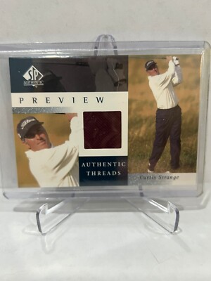 2001 SP Authentic Preview Curtis Strange Authentic Threads Relic #CS-AT ...