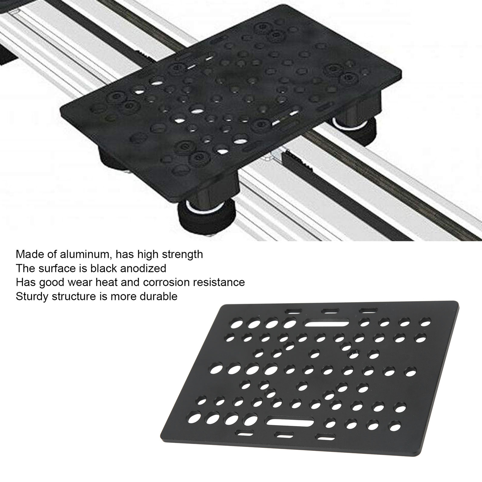 (Board)Gantry Plate Aluminum High Strength Gantry Board Black Anodized ...