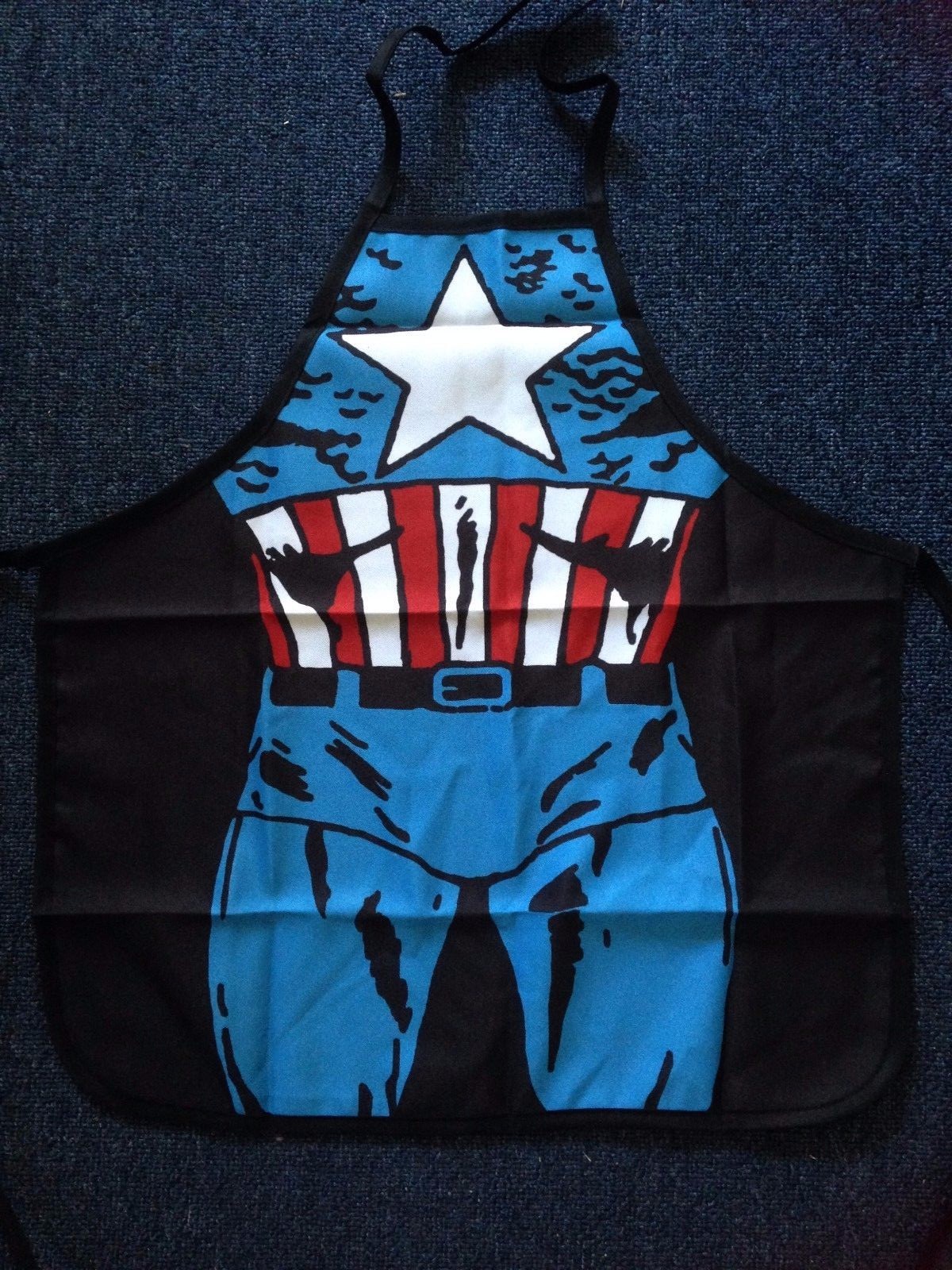 Kids Superhero Apron Kitchen Baker Chef Fancy Dress Up Costume Fun Girl ...