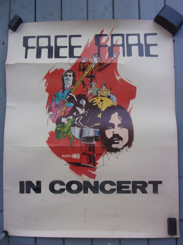Free Fare In Concert Poster Vintage 27" x 22" | eBay
