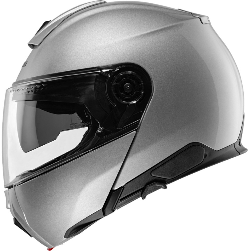 Schuberth Motorcycle Helmet 59 (L) - C5 Solid Flip-Up Helmet Sun Visor - Silver | eBay