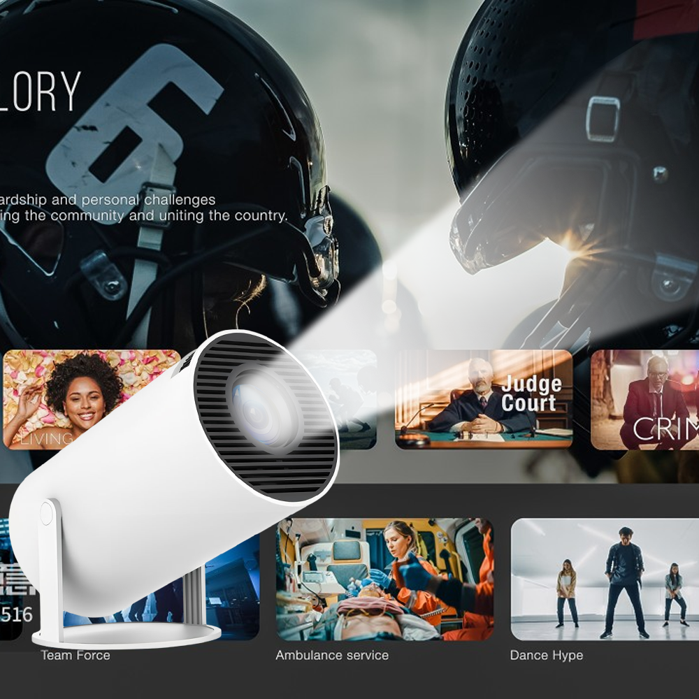 Projector 5G 4K Smart HD LED WiFi Bluetooth HDMI Android Office Home ...