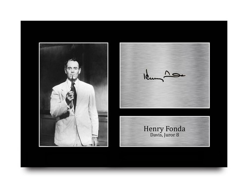 Henry Fonda 12 Angry Men Gift Idea Signed Autograph Picture Print to ...