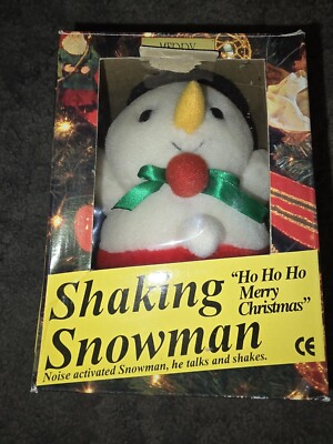 Animated Shaking Snowman Plush Talking Shaking Figurine With Box | eBay