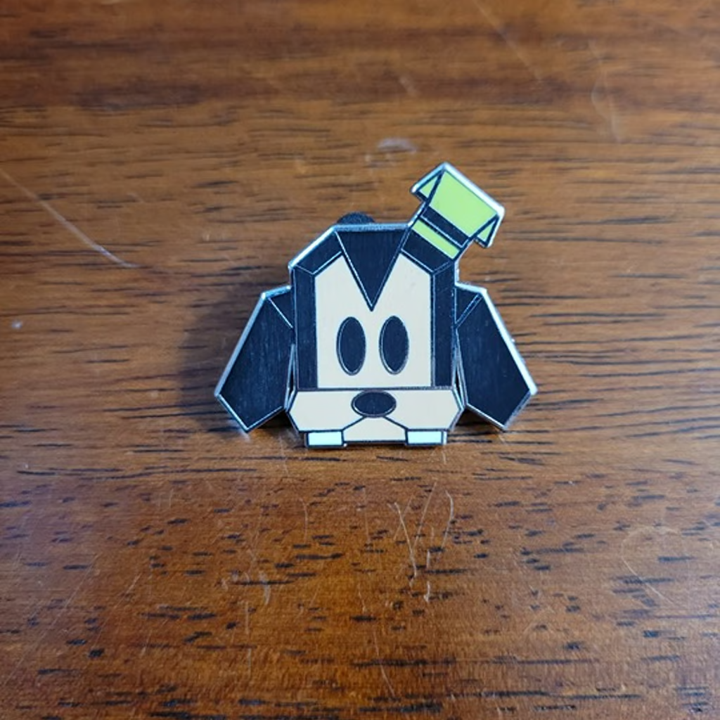 Disney Trading Pin Goofy Head Face Origami | eBay