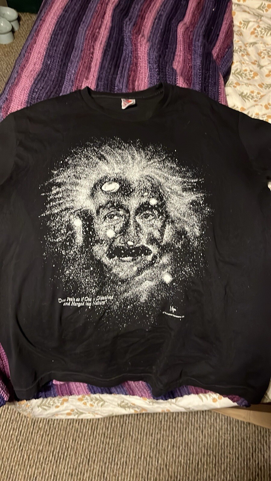 Vintage Albert Einstein Solar System Galaxy Shirt - Gem