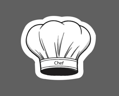 Chef Hat Sticker Kitchen Cook Waterproof Food Cooking Home Gift NEW | eBay
