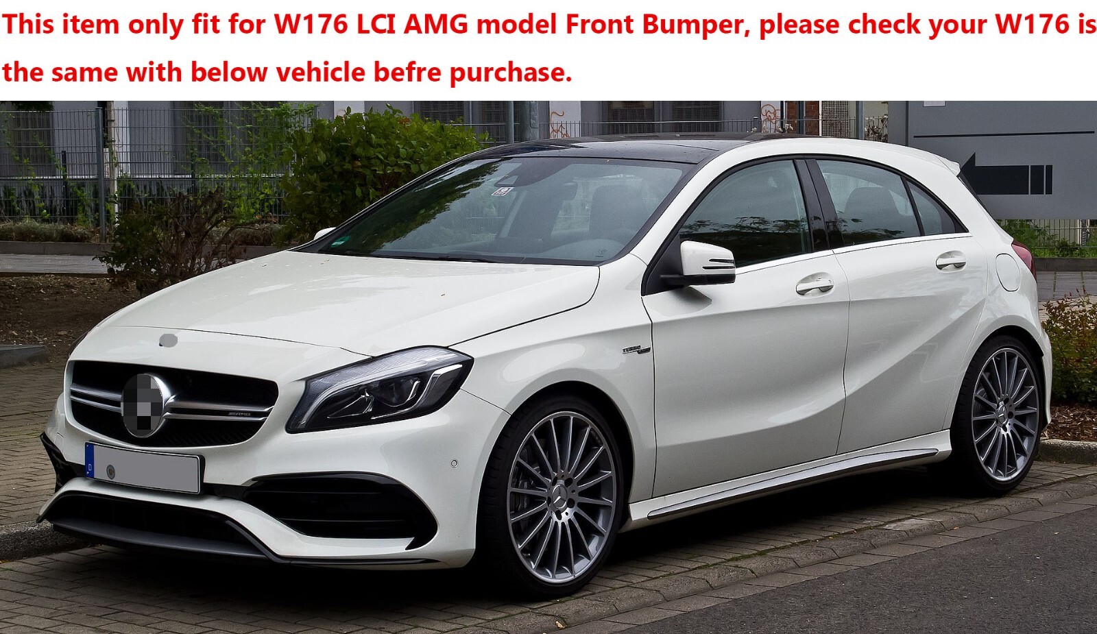 Fit For MERCEDES BENZ A Class W176 A LCI FRONT BUMPER Inner Grille ...