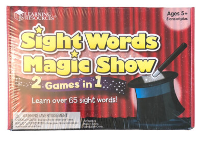 Learning Resources SIGHT WORDS MAGIC SHOW 2 games in 1 High Frequency ...