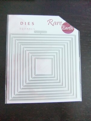 Rare Earth Dies - Squares - Nesting Dies - 10 Dies - RE028 - (c12.27 ...