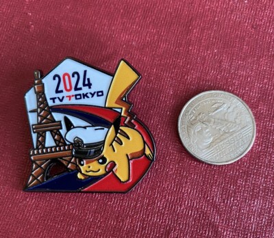 Paris 2024 Olympics Japan TV Tokyo Pikachu Mascot Media Unofficial Pin ...