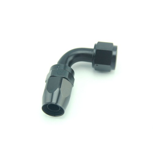 90 Degree Swivel Hose End Fitting Adapter Aluminum AN10 Rotary Oil Fuel ...