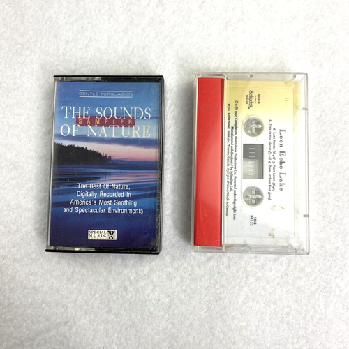 Cassette Lot of 2 - The Sounds of Nature Sampler (1990) Loon Echo Lake (1995) | eBay