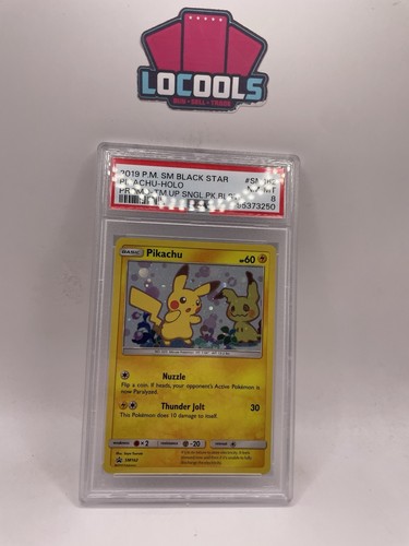 2019 Pokémon Team Up Pikachu Holo Promo #SM162 Black Star Promo Card ...