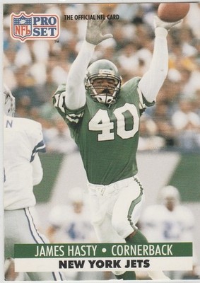 1991 pro set #246 James Hasty JETS | eBay