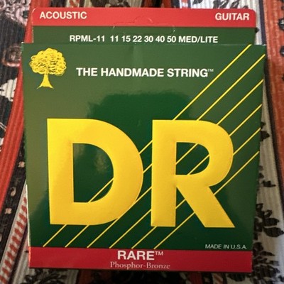 DR Strings Rare Phosphor Bronze Acoustic Guitar Strings Handmade string ...