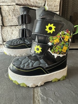 Toddler Boys Winter Boots Teenage Mutant Ninja Turtles Nickelodeon Size ...