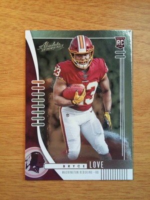 BRYCE LOVE 2019 ABSOLUTE ROOKIE FOOTBALL CARD-#105-REDSKINS | eBay