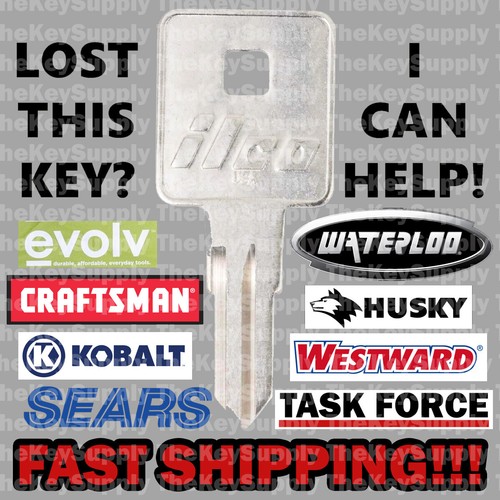 Craftsman 8161 Replacement Toolbox Key llave on Pre-cut ILCO 1605 | eBay