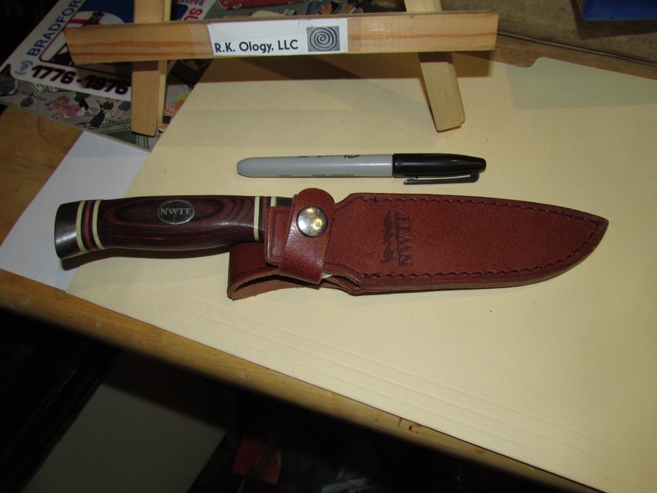 Buck(?) Knives Fillet Blade With Sheath, NWTF Knife, INCISED TURKEYS | eBay