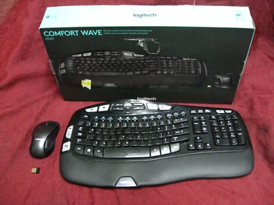 Logitech MK550 Wireless Wave Comfort K350 Keyboard & M510 Mouse Combo ...