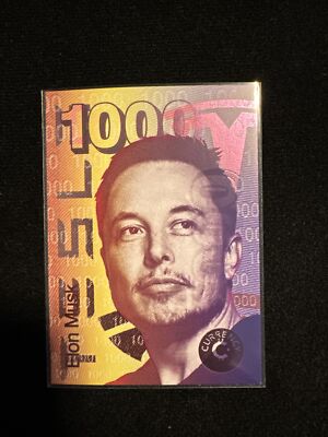 Elon Musk TESLA 1000 Cold Foil Crypto Currency Trading Card Cardsmiths ...