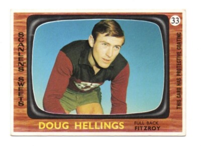 1967 Scanlens (33) Doug HELLINGS Fitzroy | eBay Australia