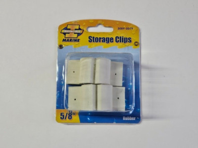 New Marine Boat 5/8" Rubber Storage Clips for Poles, Lights and Gaffs ...