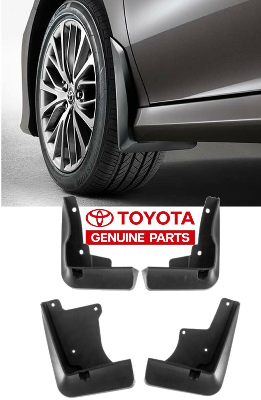OEM Genuine Toyota Camry Mudguard Hardware Front and Rear PU060-03181 ...